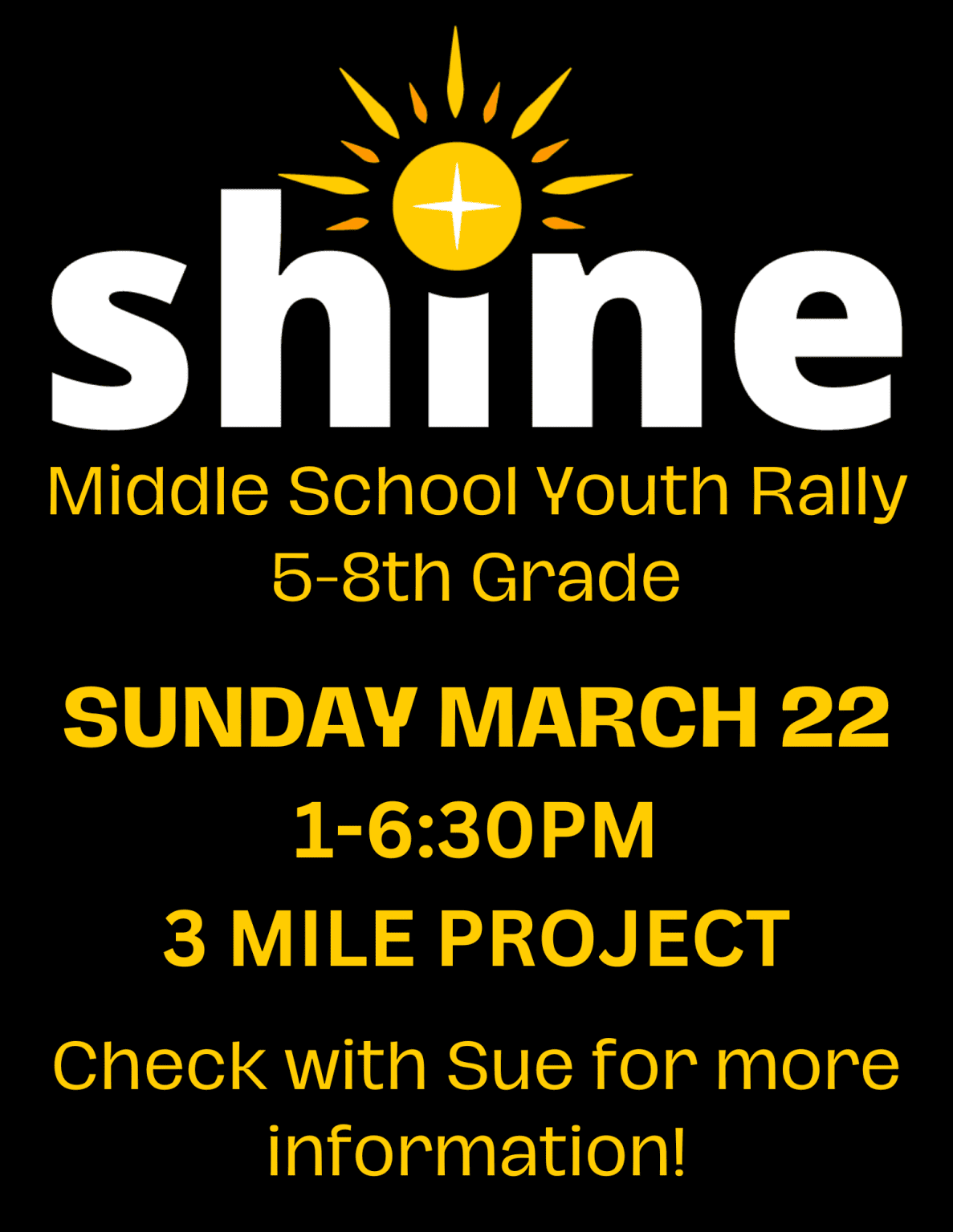 5-8th Grade MS Shine Youth Rally – St. Jude Catholic Church